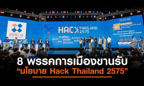 8 พรรคการเมือง ขานรับนโยบาย Hack Thailand 2575 - TV Digital Watch